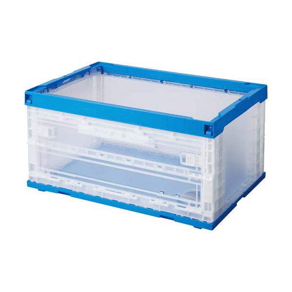 ★商品合計金額3000円(税込)以上送料無料★積み重ね時も出し入れ便利な側面トビラ付き！オフィスのバックヤード収納におすすめ。●外寸法／幅６４９ｘ奥行４３９ｘ高さ３２７ｍｍ●内寸法／幅５９９ｘ奥行４０４ｘ高さ３０５ｍｍ●折りたたみ時高さ／７...