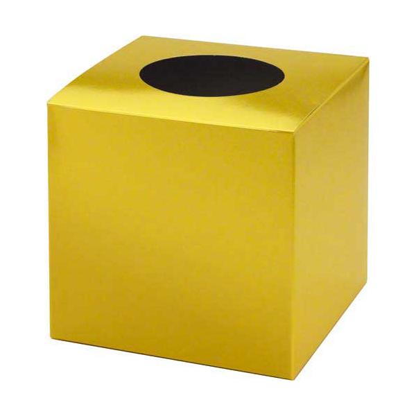 ★商品合計金額3000円(税込)以上送料無料★イベントやパーティに最適パーティーや忘年会を盛り上げる幹事さんのマストアイテム。●寸法／幅１６５×奥行１６５×高さ１６５ｍｍ、出し入れ口：直径９５ｍｍ●材質／アルミ箔貼合紙●カラー／金●組立式●...