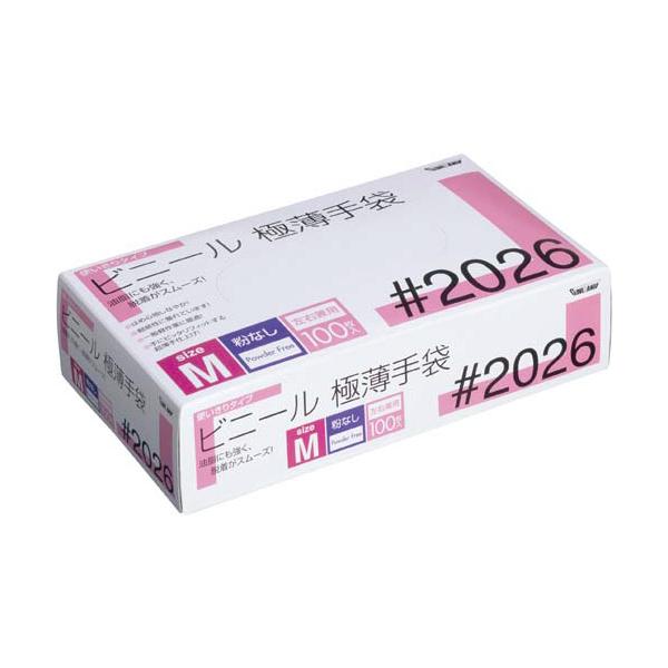 ★商品合計金額3000円(税込)以上送料無料★薄くて低価格なビニール手袋●サイズ／Ｍ●使用面／左右両用●寸法／全長２４０×掌幅９５×中指長さ８０ｍｍ●厚み／０．０８ｍｍ●質量／１枚（Ｍサイズ）あたり質量約４．５ｇ●材質／ＰＶＣ●全長／２４０...