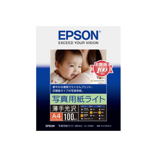 ★商品合計金額3000円(税込)以上送料無料★薄手タイプなので、スクラップブッキングなどに。気軽に印刷できる写真用紙です。●種別／光沢紙●サイズ／Ａ４●紙厚／２００μｍ●印刷面／片面●坪量／２００ｇ／平方メートル●対応プリンタ／インクジェッ...