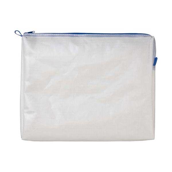 ★商品合計金額3000円(税込)以上送料無料★Ｌ字型のファスナーが大きく開き、出し入れしやすい。三センチのマチ付きで厚みのある物も収納可能です。●サイズ／２２５×２８５ｍｍ●種別／Ｂ５●カラー／ブルー●外寸法／タテ２２５×ヨコ２８５×マチ３...