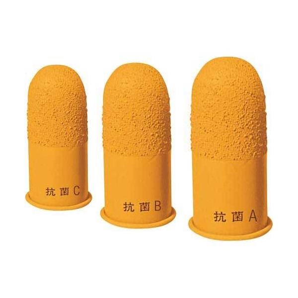 ★商品合計金額3000円(税込)以上送料無料★先端面は滑り止めの特殊２重加工。丈夫で耐久性がある定番指サック。●カラー／オレンジ●仕様／Ｃ（小）●寸法／内径１５．５×長さ４０．０ｍｍ●材質／天然ゴム●単位／１箱（５０個入）●メーカー品番／Ｋ...