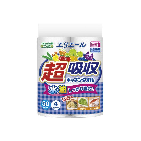 ★商品合計金額3000円(税込)以上送料無料★キッチンまわりの様々な場面で大活躍の濡れても破れにくいキッチンペーパー。●寸法／パック：幅１９６×奥行１９６×高さ２２８ｍｍ、１ロール：約幅２２８×外径１０２×芯内径３８ｍｍ●シート寸法／約２０...