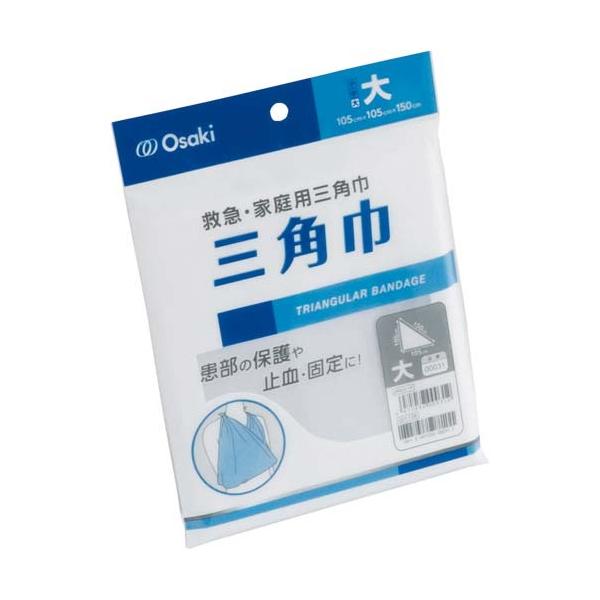 ★商品合計金額3000円(税込)以上送料無料★肌ざわりの良い晒木綿を使用した三角巾です。骨折時の固定やケガの処置、救急用品としてなど幅広い用途でご使用いただけます。●サイズ／１０５ｃｍ×１０５ｃｍ×１５０ｃｍ●素材／綿１００％●薬事分類／雑...