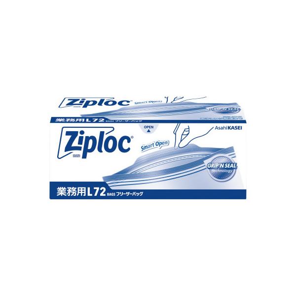 ★商品合計金額3000円(税込)以上送料無料★ダブルジッパーで液体も漏れにくく安心。丈夫な素材で冷凍からレンジ解凍までＯＫです。●寸法／縦２７３×横２６８ｍｍ●材質／ポリエチレン●種別／Ｌサイズ●入数／７２枚●耐冷・耐熱温度／−７０℃から１...