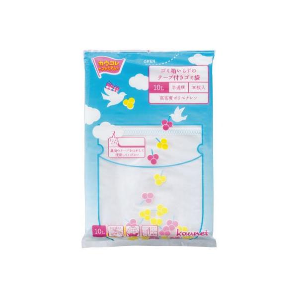 ★商品合計金額3000円(税込)以上送料無料★一時的な作業にぴったり！ゴミ箱いらずでサッとゴミが捨てられるテープ付きのゴミ袋。●寸法／ヨコ４００×タテ５００（＋フタ６０）ｍｍ●厚さ／０．０２ｍｍ●容量／１０Ｌ●耐荷重／６００ｇ●材質／高密度...