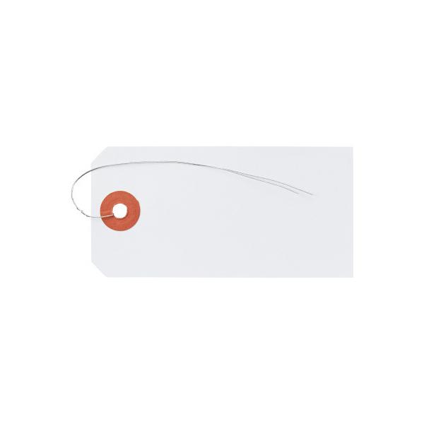 ★商品合計金額3000円(税込)以上送料無料★大量購入におすすめの針金荷札！安いのでまとめ買いがお得。無地タイプなので記入しやすく使いやすい。部品や商品の仕分け管理や値札としても便利。●寸法／Ｈ９０×Ｗ４５ｍｍ●針金長さ（２つ折で）／約１０...