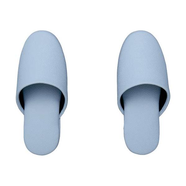 ★商品合計金額3000円(税込)以上送料無料★ベーシックなビニールスリッパです。レザー調のシボが入っていて高級感があります。お得な１０足入。●サイズ／子供用●カラー／ライトブルー●内寸法／約１８．５ｃｍ●ヒール部厚さ／約１．３ｃｍ●底寸法／...