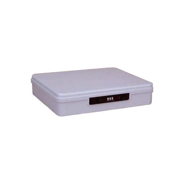 ★商品合計金額3000円(税込)以上送料無料★大切な資料の保存に。ダイヤルロック付きのボックスです。●カラー／グレー●寸法／幅３３５×奥行２８５×高さ７２ｍｍ●内寸法／幅３２０×奥行２７０×高さ６５ｍｍ●材質／ＡＢＳ樹脂●質量／７２２ｇ●錠...