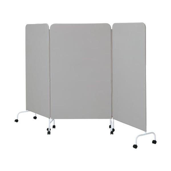 ★商品合計金額3000円(税込)以上送料無料★折りたためて軽量なスクリーンがこの価格！●種別／３連タイプ●幅／幅２５４０●カラー／グレー●外寸法／幅２５４０×奥行３５０×高さ１６００ｍｍ●パネル厚さ／２０ｍｍ●材質／張り地：ポリエステル、フ...