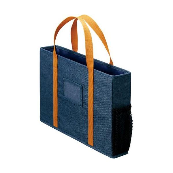 ★商品合計金額3000円(税込)以上送料無料★社内外の移動に便利な布製バッグ。モバイル端末や書類などを同時に運べる！Ａ４ノートＰＣが入るサイズ！●種別／スリムＡ４ノートＰＣ対応サイズ●サイズ／スリム●カラー／ネイビー●外寸法／幅４１０×奥行...