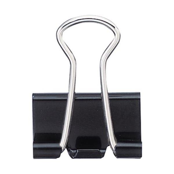 ★商品合計金額3000円(税込)以上送料無料★引出し内でも取り出しやすく、小物整理に使いやすい！ミシン目入り箱に入ったダブルクリップ。●種別／豆●サイズ／豆●カラー／ブラック●口幅／１３ｍｍ●材質／スチール●箱寸法／豆：幅５５×奥行５０×高...