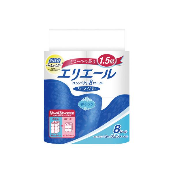 ★商品合計金額3000円(税込)以上送料無料★８ロールで１２ロール分の長さ。保管に場所をとらないコンパクトサイズ！●ロール寸法／１１４ｍｍ×８２．５ｍ●箱寸法／４６２×４４７×４６７ｍｍ（１梱）●パック寸法／２２５×２２５×２２８ｍｍ●芯径...