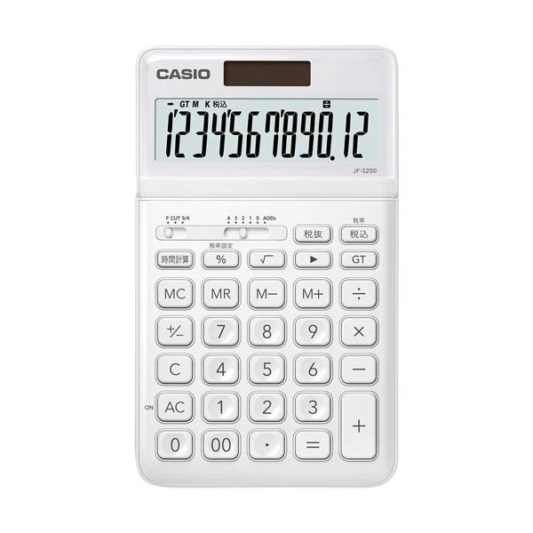 ★商品合計金額3000円(税込)以上送料無料★お洒落で使う人のセンスが光る洗練されたスマートフォルム電卓。ビジネスにも対応！●カラー／ホワイト●質量／約１５０ｇ（電池含む）●サイズ／Ｍ●寸法／幅１０９×奥行１８３．５×厚さ１０．８ｍｍ●桁数...