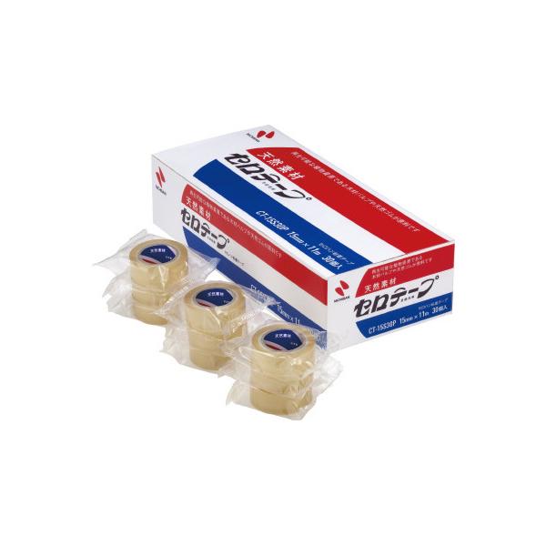 ★商品合計金額3000円(税込)以上送料無料★手で切れる！強い粘着力！天然素材にこだわるセロテープ。狭い場所におすすめの小巻のお得なまとめ買いパックです。●テープ幅／１５ｍｍ●テープ長さ／１１ｍ●材質／基材：セロハン、粘着剤：ゴム系、巻芯：...