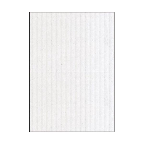 ★商品合計金額3000円(税込)以上送料無料★片面に凹凸が入ったカラーダンボールです。工作、絵手紙、ディスプレイ、台紙など使い方いろいろ！●カラー／ホワイト●寸法／タテ２９７×ヨコ２１０ｍｍ（Ａ４）●カラー内容／両面同色●紙厚／約０．８７ｍ...