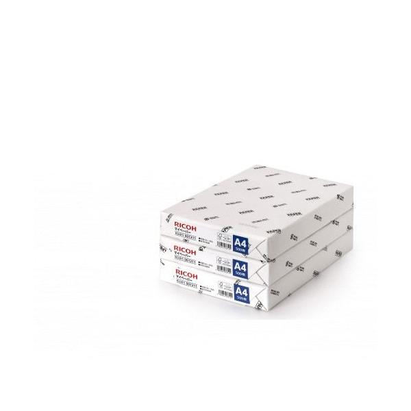 ★商品合計金額3000円(税込)以上送料無料★リコー純正の上質紙。●サイズ／Ａ４●白色度（ＩＳＯ）／８１％●仕様／両面普通紙●坪量／６７ｇ／平方ｍ●紙厚／９０μｍ●適合機種／レーザー（カラー・モノクロ）、コピー（カラー・モノクロ）、インクジ...