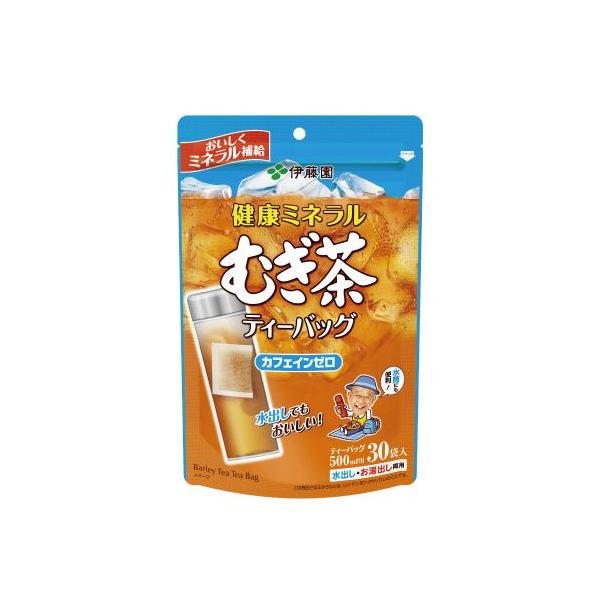 ★商品合計金額3000円(税込)以上送料無料★健康ミネラルむぎ茶のティーバッグです。水出しでも煮出したような甘みがあり、「水出し」「お湯出し」両用の５００ｍｌ用ティーバッグです。保存に便利なチャック付きスタンドパックです。●種別／健康ミネラ...