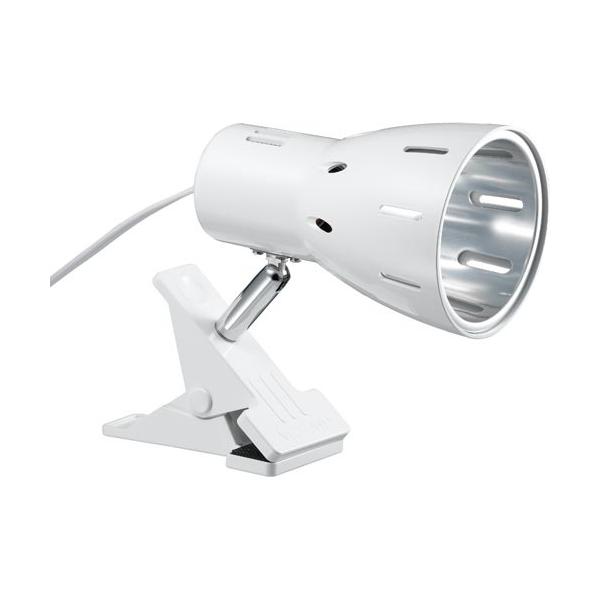 ★商品合計金額3000円(税込)以上送料無料★店内のアクセント照明や商品のスポット照明にオススメ、シンプルなクリップライト。●カラー／ホワイト●質量／約３２０ｇ●保証期間／１年間●仕様／クリップライト●セード寸法／直径約９３×奥行１４５ｍｍ...