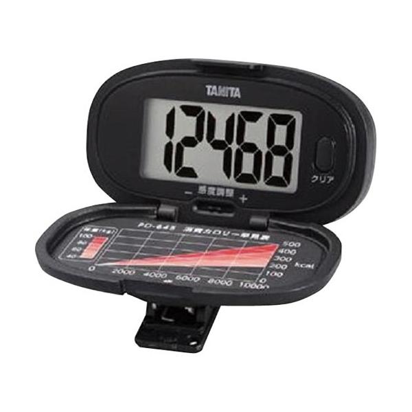 ★商品合計金額3000円(税込)以上送料無料★文字が大きくて見やすい、設定いらずのかんたん歩数計。消費カロリー早見表付き。感度調整機能付き。●寸法／約幅６５×高さ３７×厚み２８ｍｍ（クリップ部分含む）●カラー／ブラック●材質／ＡＢＳ●仕様／...