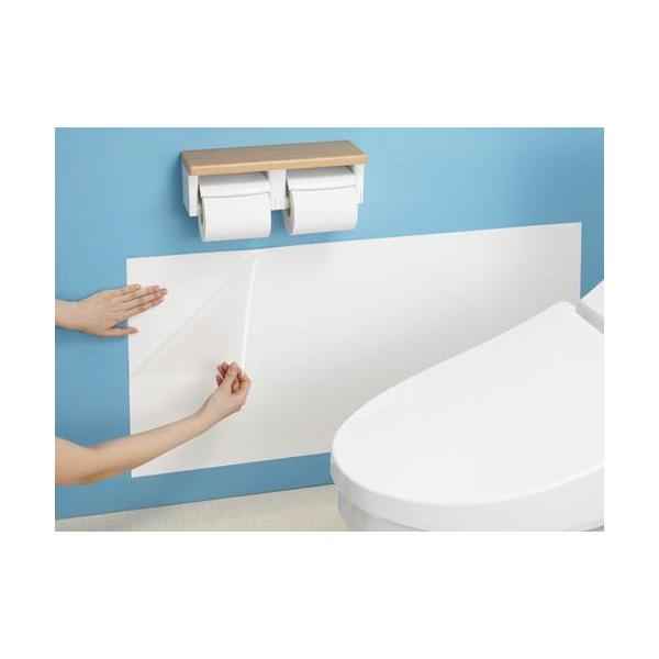 ★商品合計金額3000円(税込)以上送料無料★汚れたらはがすだけでお掃除完了！二層式なので、一度貼れば２回使用できます。気になる尿はねの汚れに。●種別／２枚貼り合わせ（表面：透明、２枚目：ホワイト）●寸法／４５０×９００ｍｍ●材質／ユポ・Ｐ...