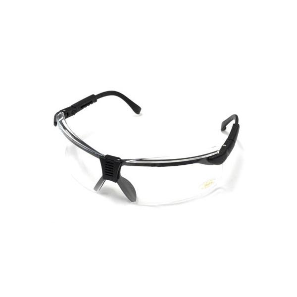 ★商品合計金額3000円(税込)以上送料無料★スタイリッシュな作業用メガネ。ポリカ−ボネイト製で強度もあります。ＵＶカットレンズ使用（９９％）のクリアータイプです。●寸法／製品サイズ：縦６０×横１６０×高さ４０ｍｍ●質量／３２ｇ●カラー／レ...