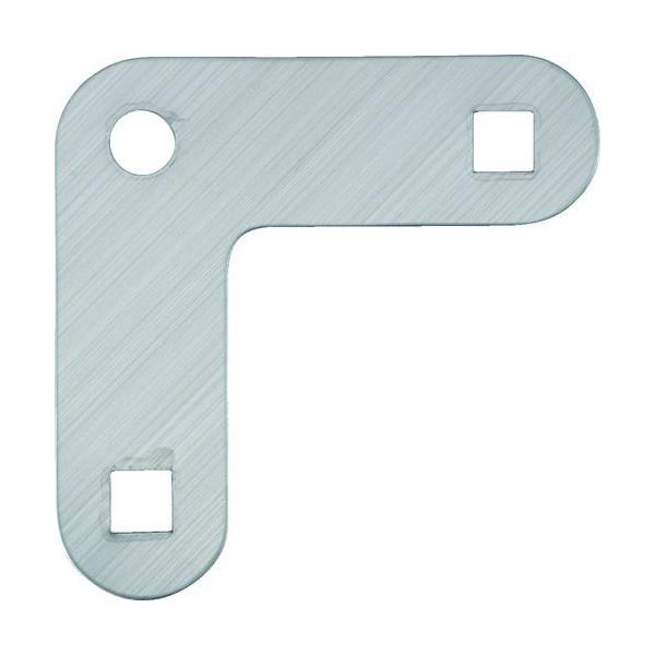 ★商品合計金額3000円(税込)以上送料無料★軽量棚のコーナーに使用し、振れを軽減します。●間口／７６（ｍｍ）●奥行／７６（ｍｍ）●金具種類／ステンレスシングル振止小●材質／ステンレス（ＳＵＳ３０４）●質量／１６．６００ｇ●製造国／日本●単...