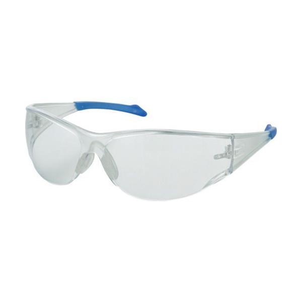 ★商品合計金額3000円(税込)以上送料無料★オーバーサイド構造なので視界が広く、側面からの飛来物質に対しても保護性能が優れています。ＵＶカット（９９．９％）仕様のレンズです。●レンズ色／クリア●テンプルカラー／ブルー●防曇加工／○●防傷加...