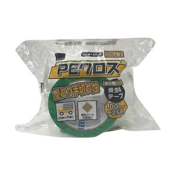★商品合計金額3000円(税込)以上送料無料★優れた手切れ性で糊残りがほとんどありません。展開が軽く、作業効率を高めます。●寸法／１００ｍｍ×２５ｍ●厚さ／０．１５ｍｍ●カラー／緑●テープタイプ／養生テープ●材質（基材）／ＰＥ織物●成分（粘...