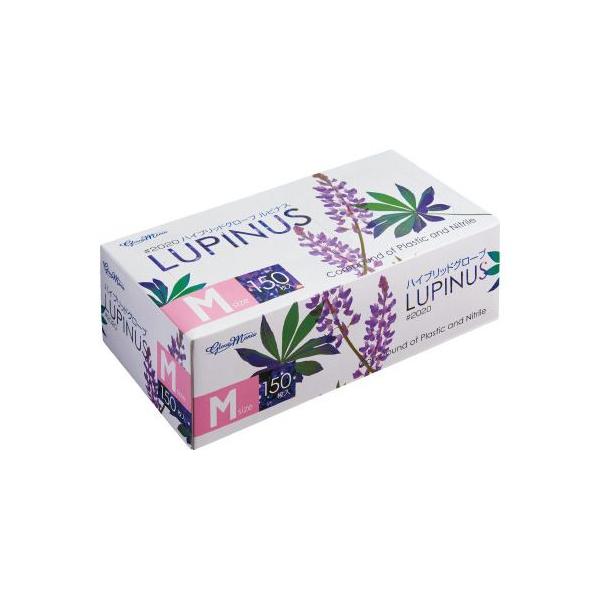 ★商品合計金額3000円(税込)以上送料無料★プラスチックとニトリルゴムを配合したハイブリッドグローブ●カラー／パープル●サイズ／Ｍ●使用面／左右両用●寸法／全長２３０×掌幅９５×中指長さ８０ｍｍ●厚み／０．０９ｍｍ●質量／１枚（Ｍサイズ）...