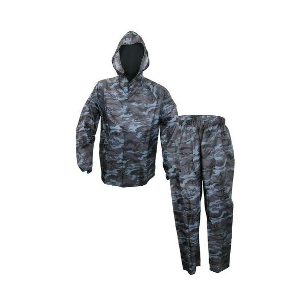 ★商品合計金額3000円(税込)以上送料無料★スタイリッシュな迷彩ヤッケ上下組。●サイズ４Ｌ●カラー／迷彩グレー●素材／ポリエステル１００％（撥水コーティング加工）●単位／１組●メーカー品番／Ｗ−３２０