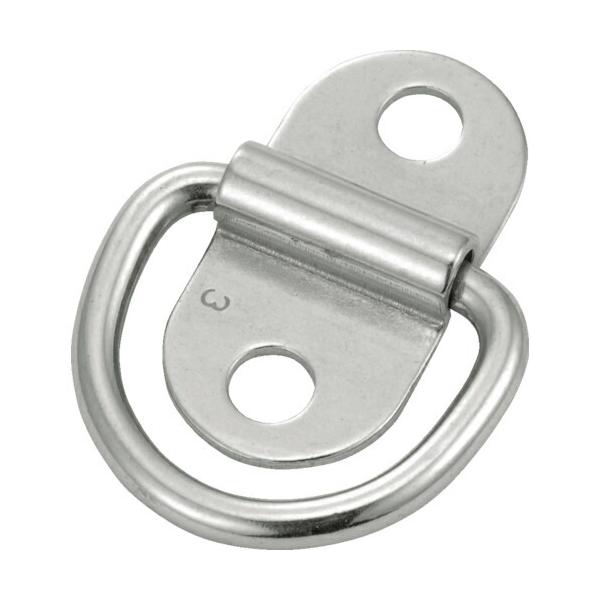 ★商品合計金額3000円(税込)以上送料無料★リング部分が倒れるので、使用しない時は倒すと邪魔になりません。●発注コード／３００−８６５７●用途／テントロープの端末処理、懸垂幕などの細物ワイヤ・ロープなどの受け金具として。●Ａ／１７（ｍｍ）...