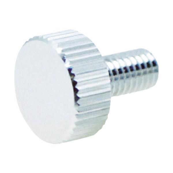 ★商品合計金額3000円(税込)以上送料無料★装飾用の平小ねじです。●発注コード／８５５−５８３５●用途／化粧ねじとして●頭部径／１６（ｍｍ）●厚さ／６（ｍｍ）●呼び径／Ｍ６×２５（ｄ×Ｌ）●材質／真鍮、表面処理：クロームメッキ仕上げ●質量...