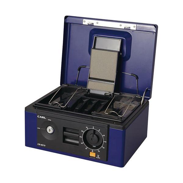 ★商品合計金額3000円(税込)以上送料無料★上蓋の開閉と連動する内蓋は、手提げ金庫の持ち運び時に生じる硬貨の飛散を防止します。紙幣用トレーは２段式で４種類の紙幣等を収納できます。不用意なダイヤル操作を防止するダイヤルロック機能付き。●サイ...