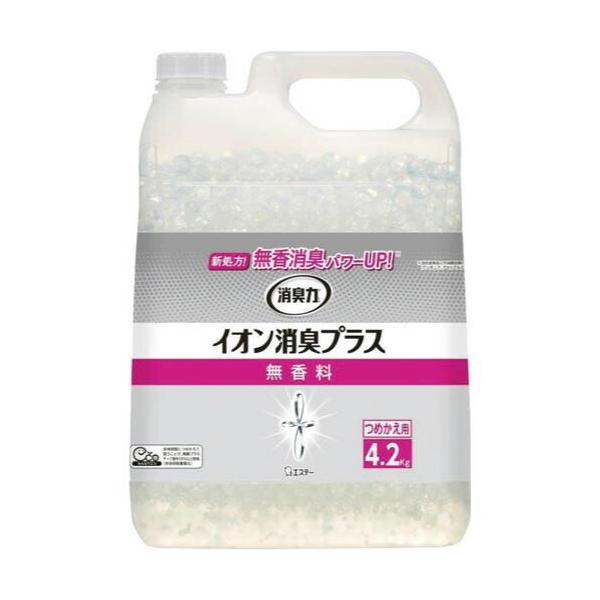 ★商品合計金額3000円(税込)以上送料無料★重曹・炭酸ソーダ・アミンのトリプルイオン効果による化学的消臭で嫌なニオイを感じないクリーンな空間にしてくれる、無香料・ビーズタイプの消臭剤です。●容量／４．２ｋｇ●種別／業務用詰替●香り／無香料...