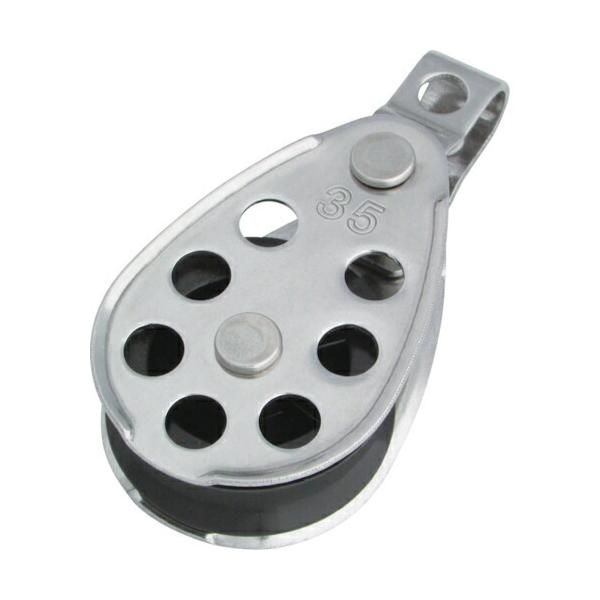 ★商品合計金額3000円(税込)以上送料無料★小型・軽量の滑車です。●発注コード／３５１−４６５０●用途／ロープ用調整滑車として。●基本使用荷重／０．０５０（ｔ）●車径／３５（ｍｍ）●最大使用ロープ径／１０（ｍｍ）●車数／１●寸法（ｍｍ）Ａ...