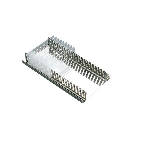 ★商品合計金額3000円(税込)以上送料無料★スライドグラスの一時保管、乾燥、水切りなどに便利なスライドグラス立てです。●大きさ／１５０×８０ｍｍ●収容枚数／２０枚●材質／ステンレスＳＵＳ３０４●単位／１梱●メーカー品番／３１５００５８８