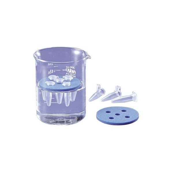 ★商品合計金額3000円(税込)以上送料無料★冷水や温水に浮かべてサンプルを冷却・ボイルできます。１．５ｍＬマイクロチューブが５本架けられます。●対象／１．５ｍＬマイクロチューブ●架数／５架●大きさ／７５ｍｍφ●材質／発泡ＰＥ●単位／１梱（...