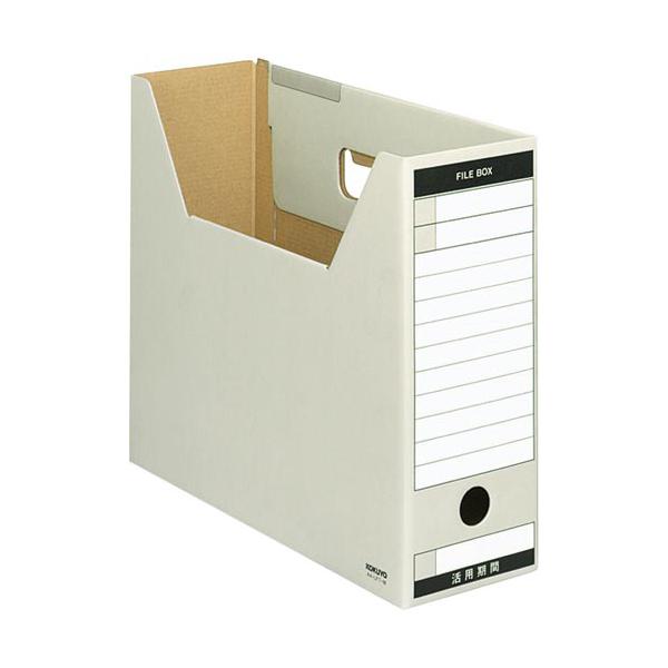 ★商品合計金額3000円(税込)以上送料無料★ワンタッチ組立できるコクヨのファイルボックススタンダードタイプ。●種別／Ｔタイプ●サイズ／Ａ４ヨコ●カラー／グレー●寸法（幅×奥行×高さｍｍ）／１０２×３１７×２６０●収容幅／９４ｍｍ●材質／段...