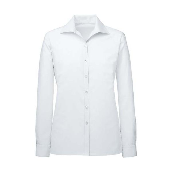 ★商品合計金額3000円(税込)以上送料無料★デコルテラインを美しく魅せるイタリアンカラーの長袖ブラウス。薄手なので、ベストやジャケットと合わせても、ごわつくことなくスッキリと着こなせます。透けにくく、１枚で着ても安心な長袖ブラウスです。●...