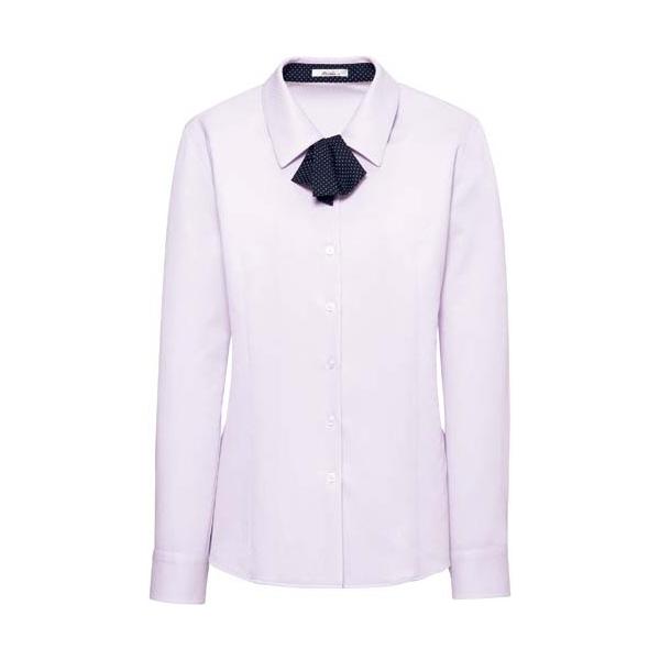 ★商品合計金額3000円(税込)以上送料無料★ネイビードットのリボンが大人可愛い。表面感が美しいフレンチツイルは伸縮性があり動きやすく、フルダル糸を使用しているので透けにくいです。●サイズ／９号●カラー／ラベンダー●素材／ポリエステル１００...