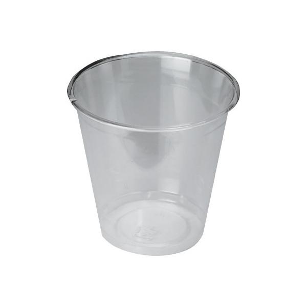 ★商品合計金額3000円(税込)以上送料無料★リサイクルＰＥＴを使用した環境配慮品のペットカップです。試飲用にオススメです。●寸法／口径６２×高さ５９ｍｍ●容量／約９０ｍｌ●材質／リサイクルＰＥＴ２５％、バージンＰＥＴ７５％●耐熱温度／約６...