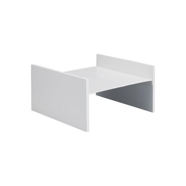 ★商品合計金額3000円(税込)以上送料無料★キャビネットの中の空間を上下に分けて効率よく収納できるコの字ラック。上下に分けることで書類やモノを取り出しやすく平置きすることができる。こぼれ止め付きなのでザックリ収納してもはみ出さない。●サイ...