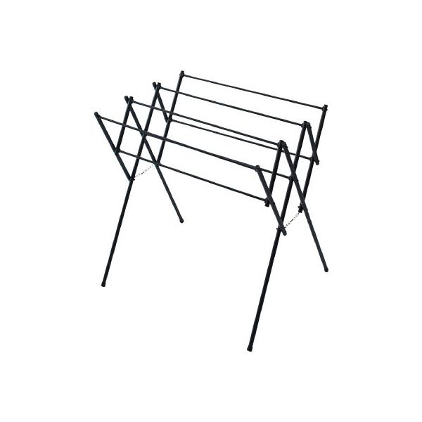 ★商品合計金額3000円(税込)以上送料無料★バスタオル４枚、フェイスタオル３枚が干せるおしゃれなマットブラック仕様のタオル物干し。段違いのバーで通気性抜群。パッと開いてすぐ使える簡単仕様。非常にコンパクトに折りたたんで収納できます。●寸法...