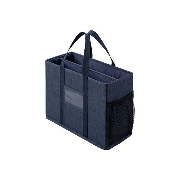 ★商品合計金額3000円(税込)以上送料無料★社内移動に便利な布製バッグ。モバイル端末や書類などを同時に運べる！収納時はコンパクト！●種別／スタンダード●サイズ／スタンダード●カラー／ネイビー●外寸法／幅３４８×奥行１５３×高さ２６０ｍｍ●...