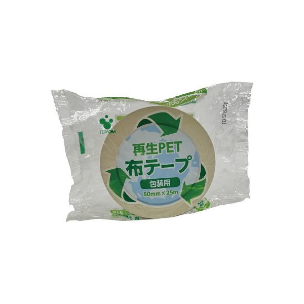 ★商品合計金額3000円(税込)以上送料無料★再生ＰＥＴカラー布テープ。カラーバリエーションが７色、手切れ性に優れています。●寸法／幅５０ｍｍ×２５ｍ●幅／５０ｍｍ●長さ／２５ｍ●厚さ／０．１８ｍｍ●基材／再生ＰＥＴ編布●粘着剤／ゴム系●種...