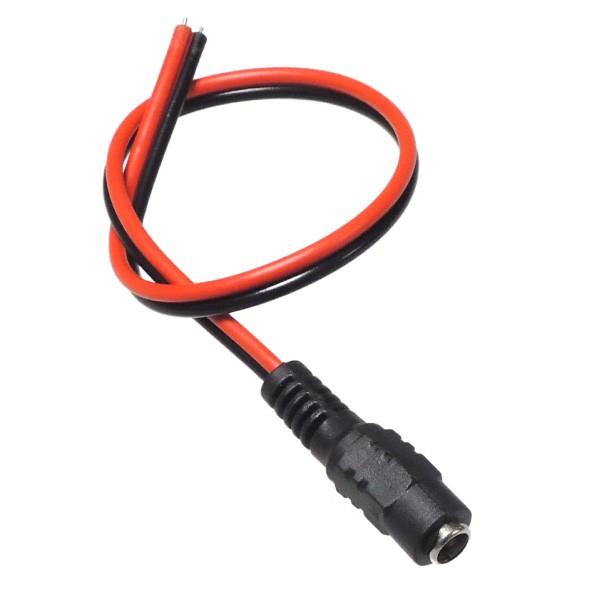 ジャック外径: 5.5mmジャック内径: 2.1mmケーブル長: 約26cm極性: 内側→赤ケーブル, 外側→黒ケーブル対応電圧: 1V 〜 38V