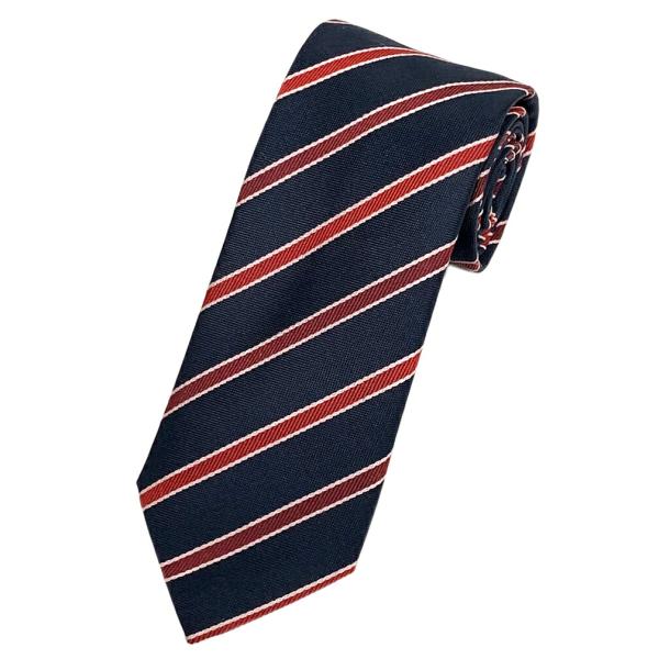 【新品 未使用】・品番： UCR77・商品名：PRADA CRAVATTA REGIMENTAL 5 NAVY――――――――――――――――↓↓ 商品詳細全文は　すべて見る　をタップ ↓↓――――――――――――――――関連ワードブランド...