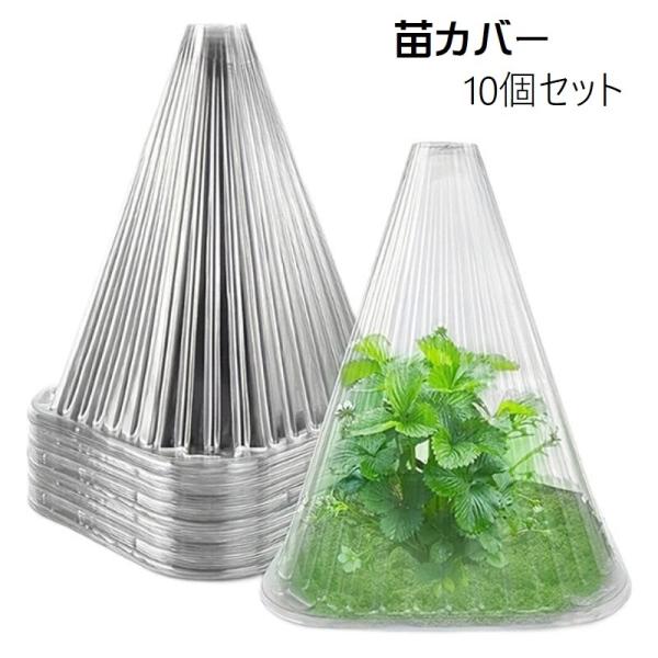 苗を霜や風、虫や鳥から守る苗カバー、10個セットです。クリアカラーなので、外からでも苗の様子を見ることができます。【サイズについて】画像をご参照ください。【素材について】PET【カラーについて】生産ロットにより柄の出方や色の濃淡が異なる場合...