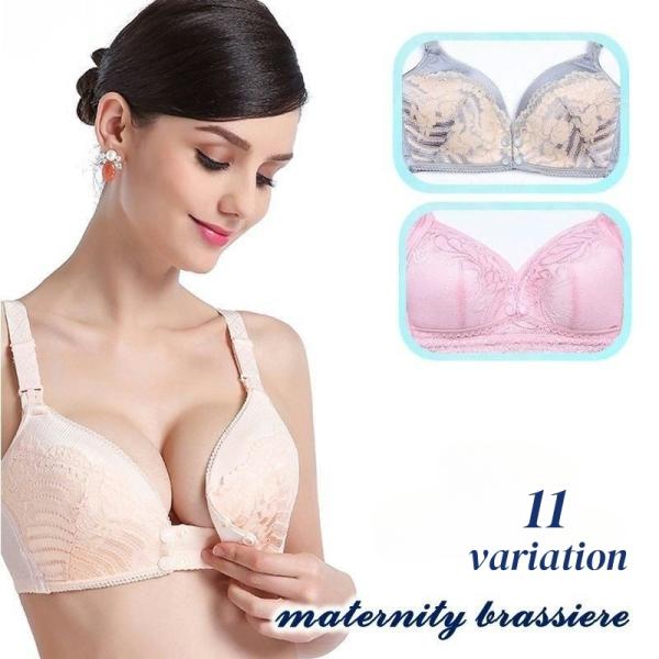レディースマタニティブラジャーです。スナップボタンで観音開きにする事も出来ますしストラップについているフックを外しての授乳も可能♪おしゃれなのにとっても機能的★【サイズについて】画像をご参照ください。【素材について】80％ナイロン20％ポリ...